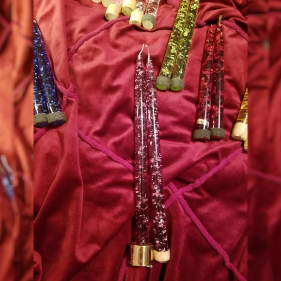 Lucite | Dining | Rare Pink Mauve Glitter Sliver Foil Flake Glitzy ...